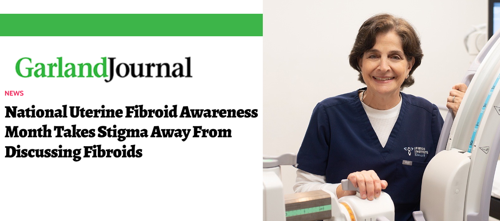 Texas Uterine Fibroid Awareness Month featured by Garland Journal ...